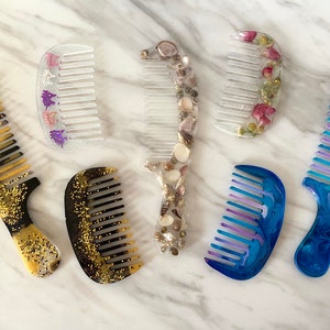 Resin Combs- Custom Made to Order, Pick Your Colors and Design - Etsy