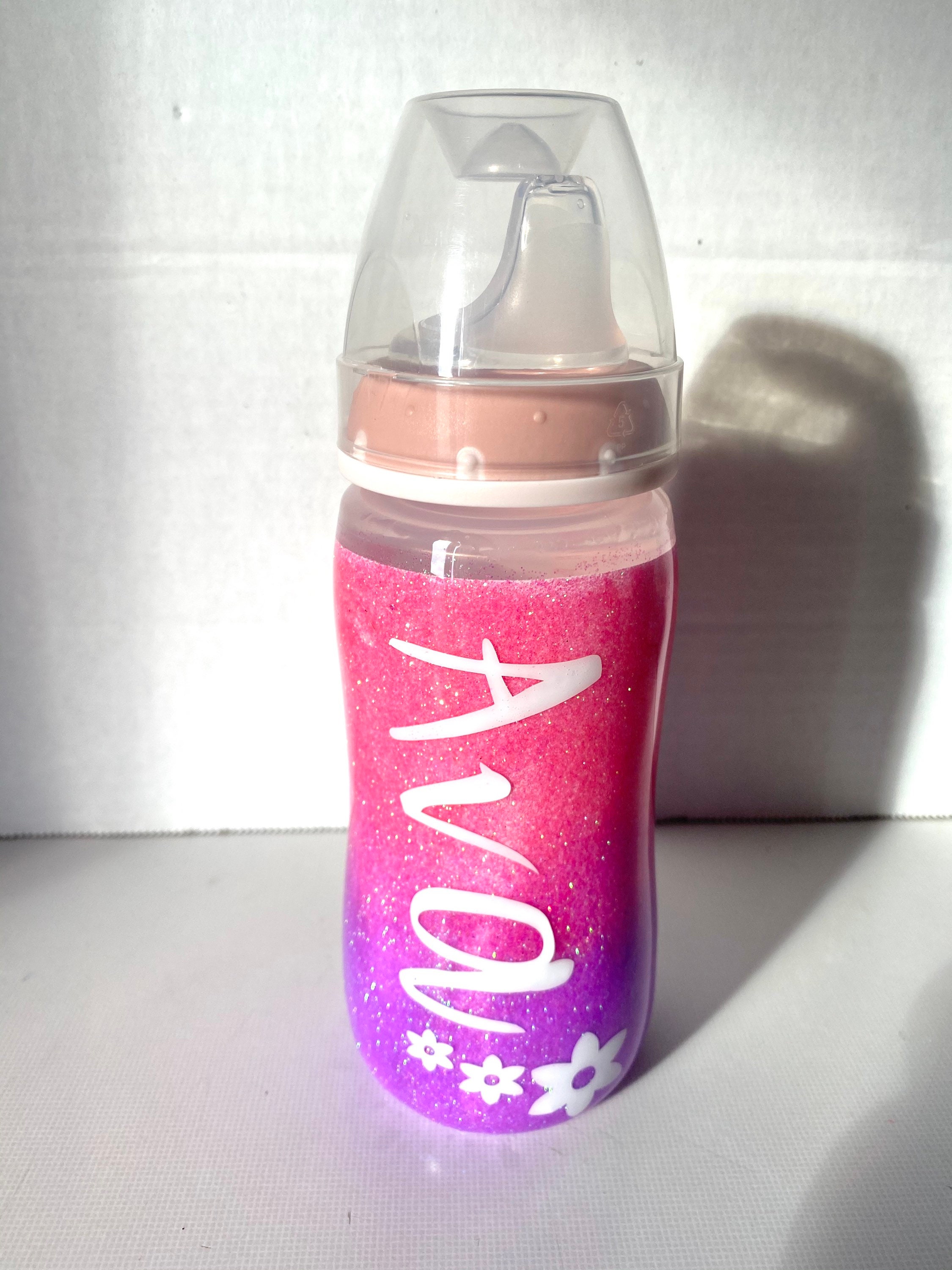 NUK BRAND Sippy Cup- Removable Handles— Glitter Sippy Cup- Custom ...