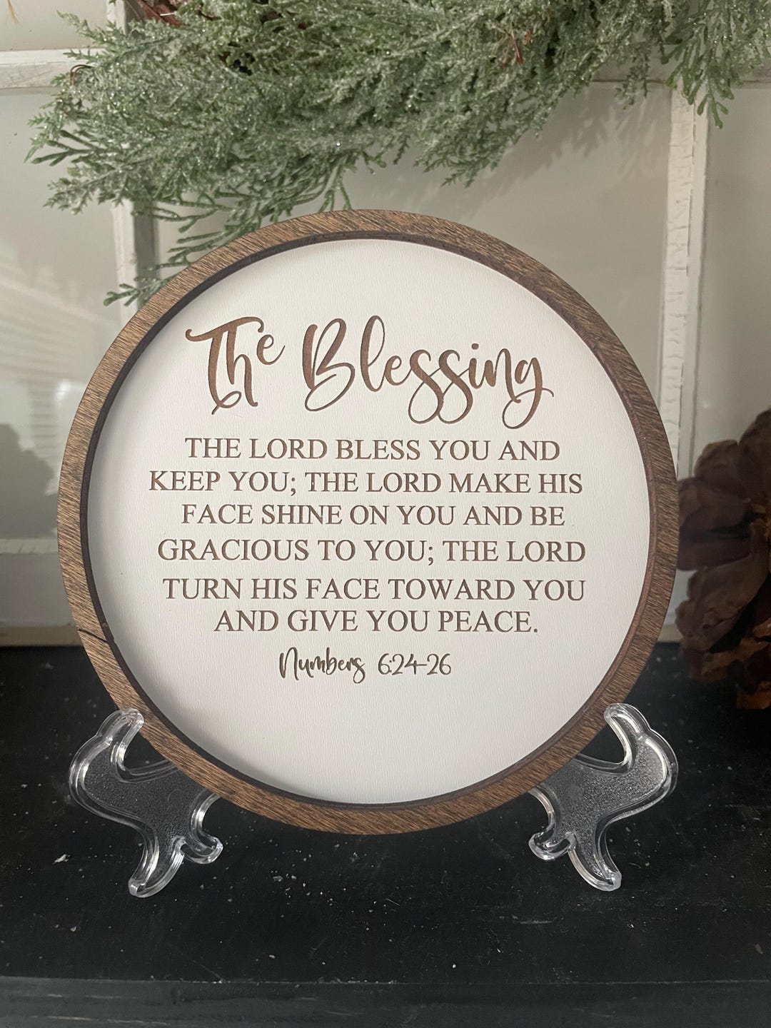 Inspirational Christian Sign, Newlywed Gift, Religious Housewarmimg ...