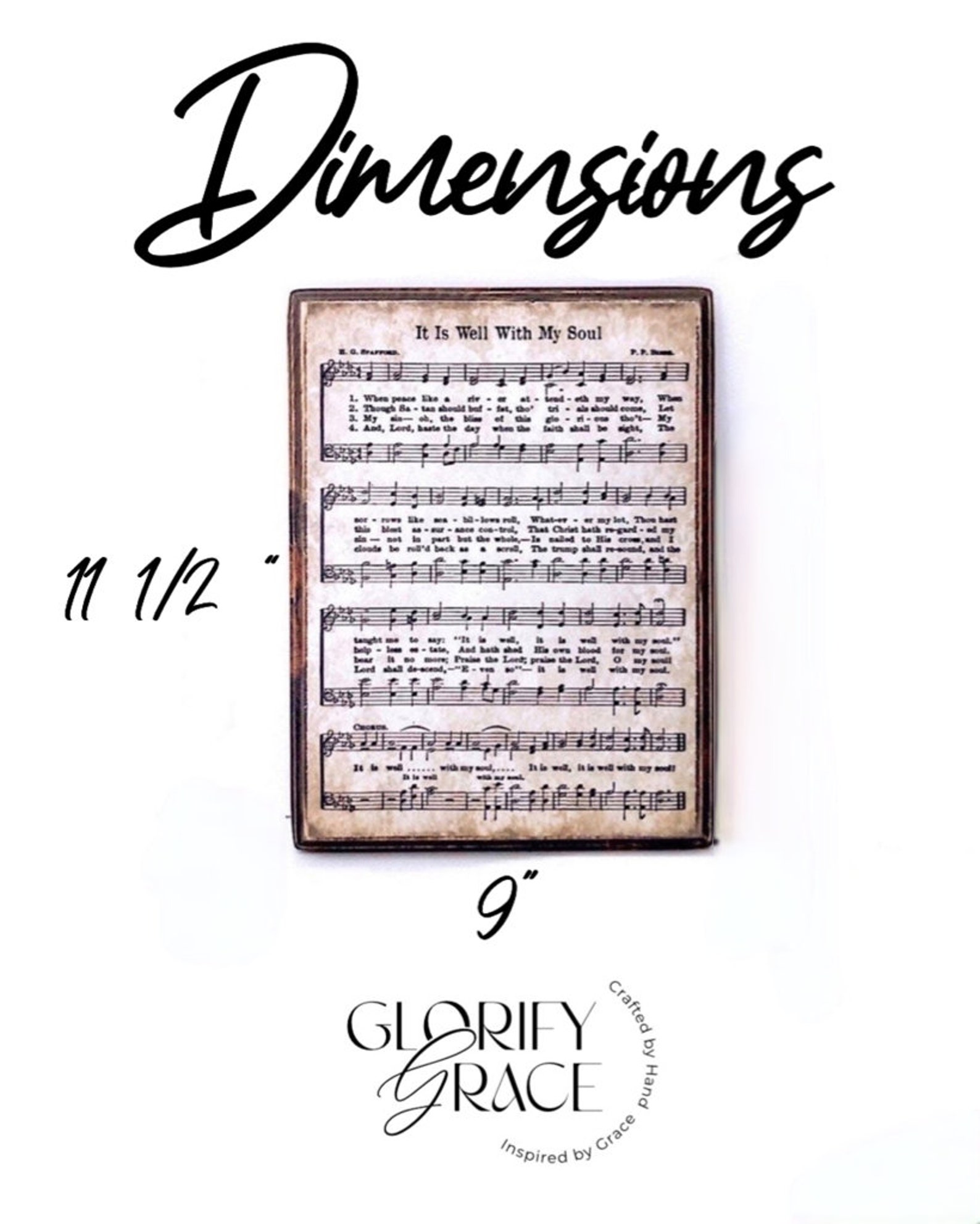 Christian Inspirational Wall Art Sign, Hymn Sign Wall Art, Wood Hymn ...