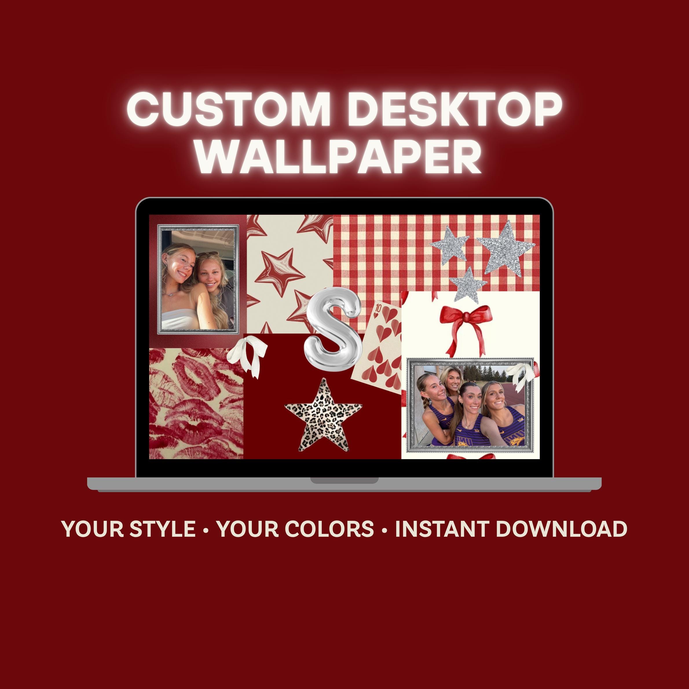 Custom Aesthetic Collage Desktop Wallpaper - Digital Download ...