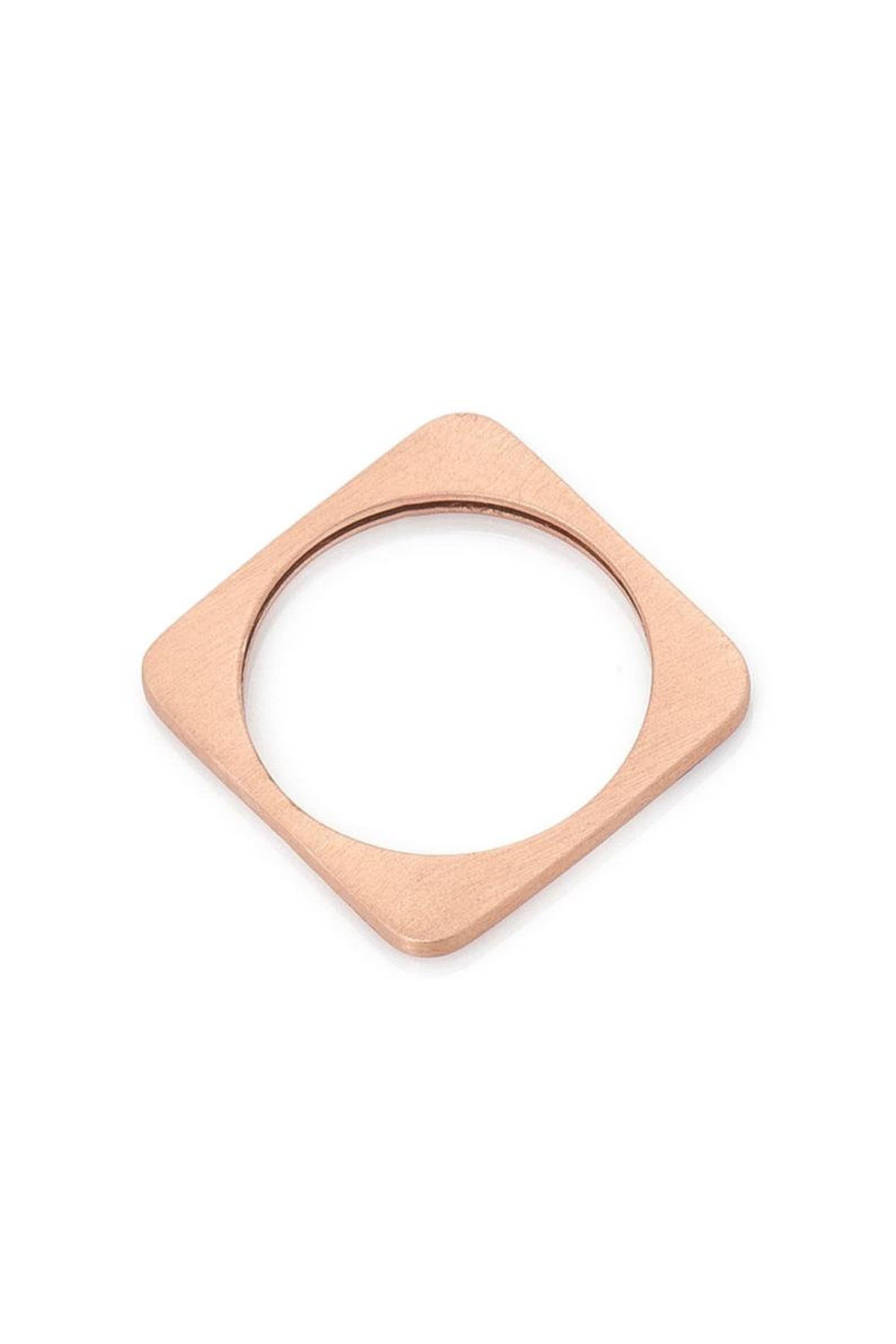 Four Corner Ring Unique Diamond Ring Open Square Ring in - Etsy