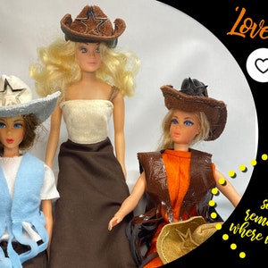 Cowboy Hat for Miniature Doll DIY Pattern Barbie Hat Pdf | Etsy