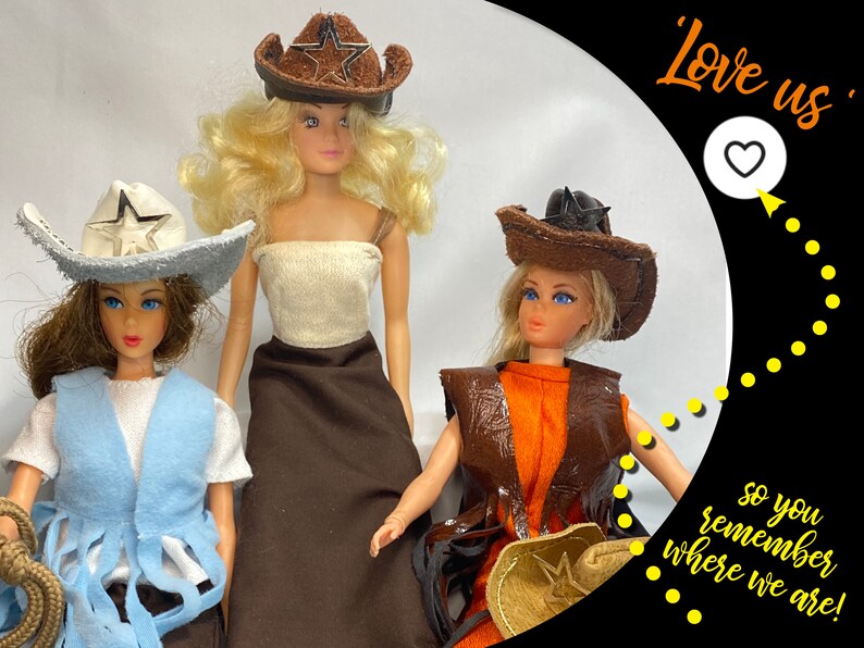 Cowboy Hat for Miniature Doll DIY Pattern Barbie Hat Pdf - Etsy