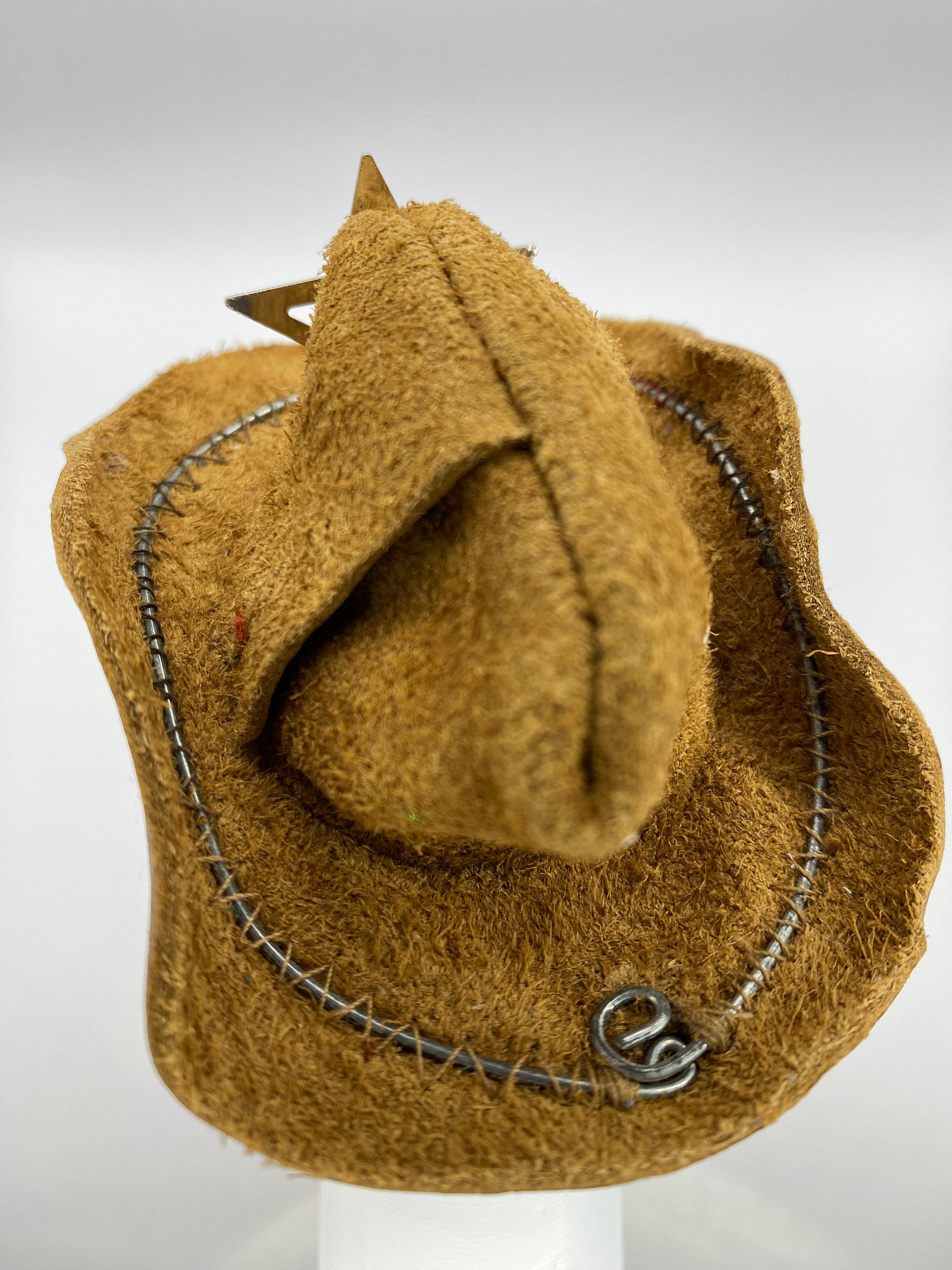 Cowboy Hat in Copper Western Toy Hat for Fashion Doll Leather Little ...