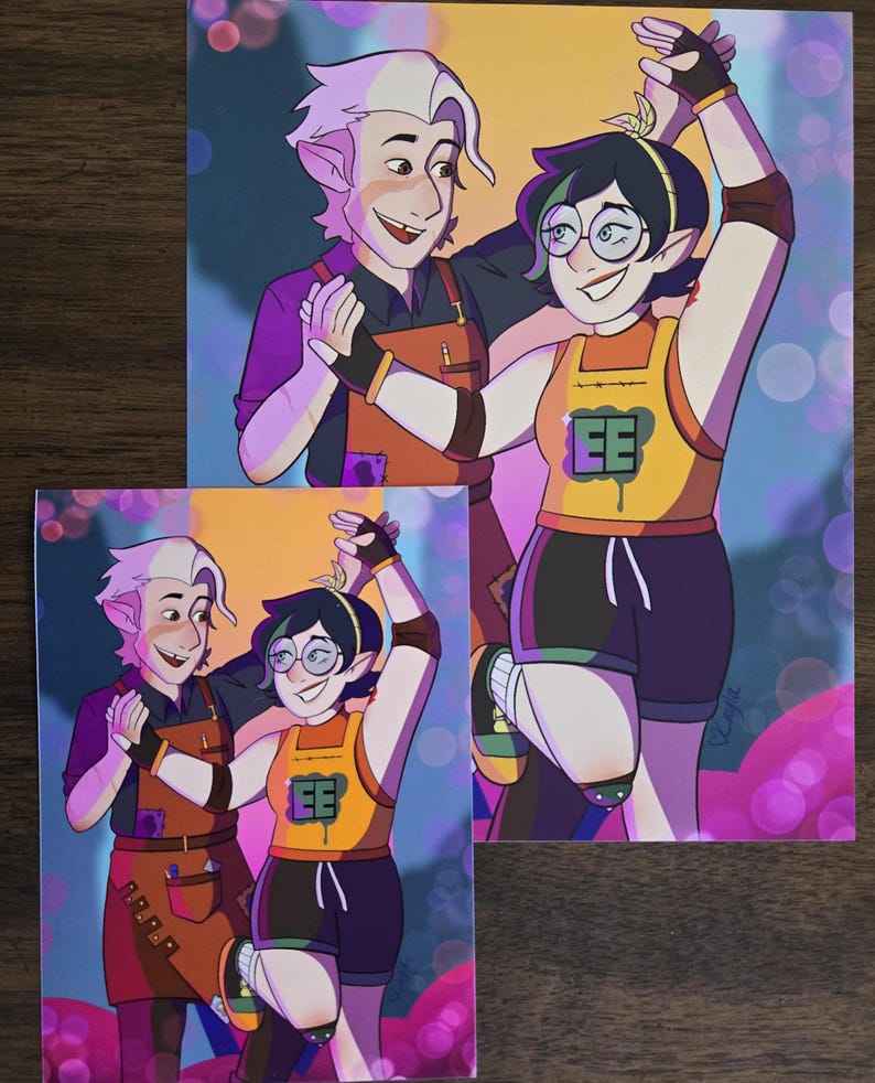 Hunter and Willow Timeskip Print - Etsy