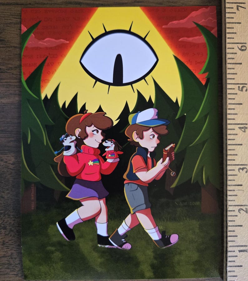 Dipper and Mabel Print - Etsy