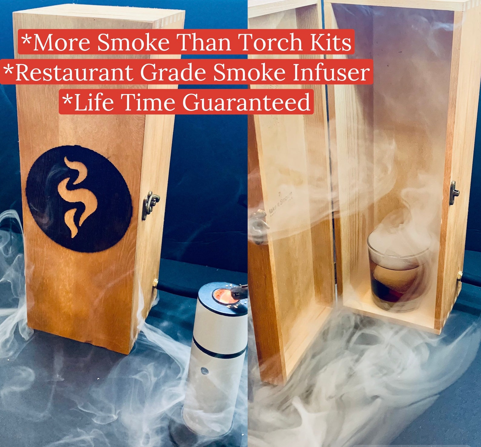 Cocktail Smoking Box Cocktail Smoking Kit Gift Set Gift - Etsy