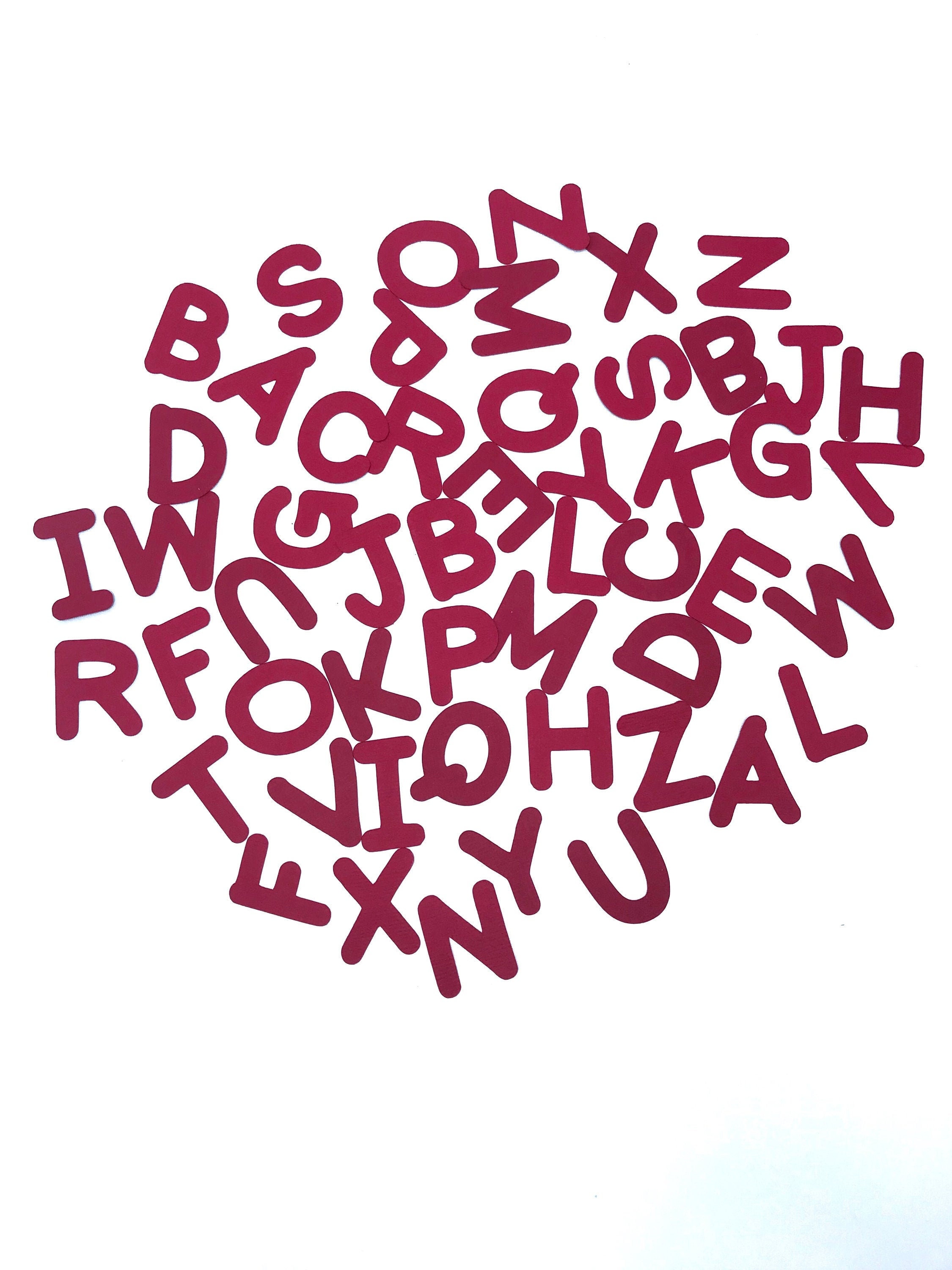 Alphabet Confetti 52 Pieces School Confetti School Party - Etsy