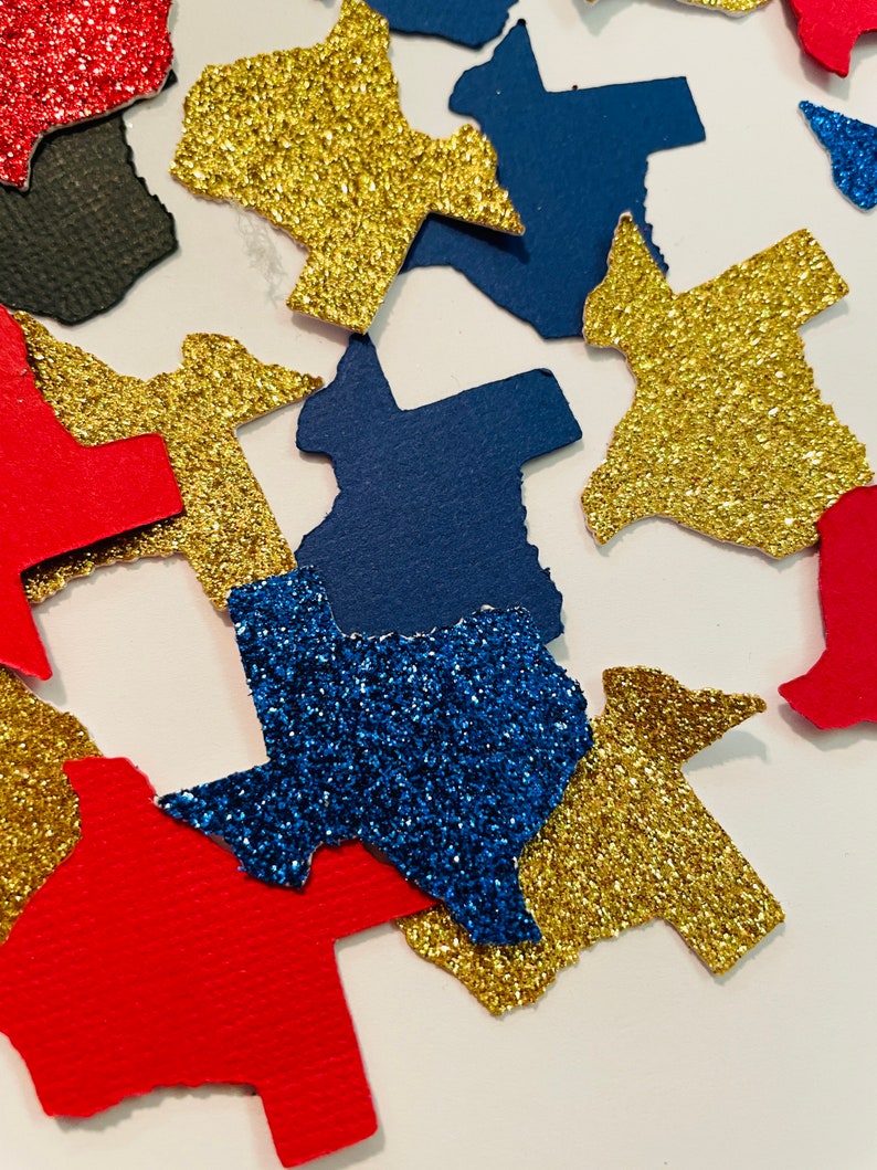 Texas Shaped Confetti Texas Confetti Texas Party Cowboy - Etsy