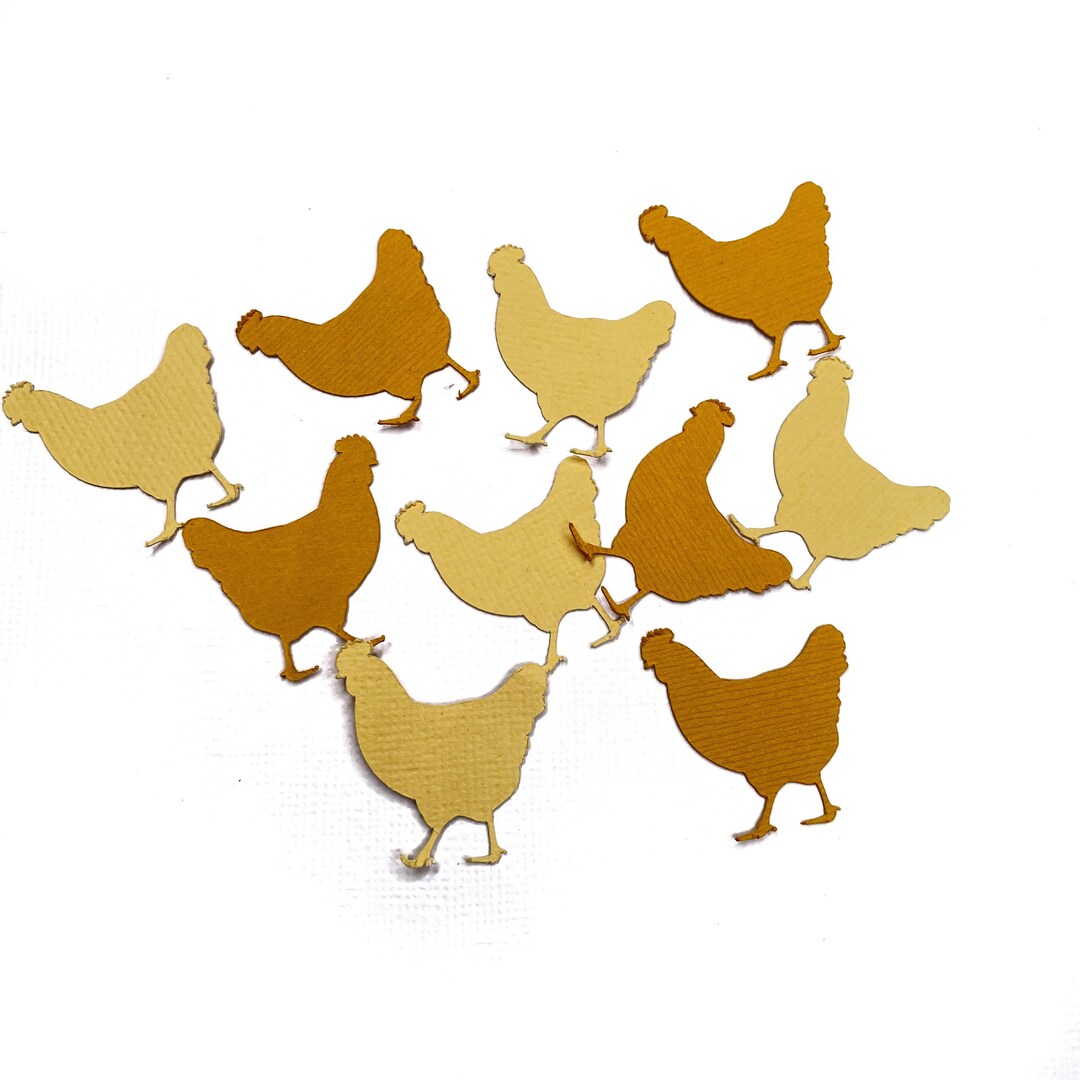 Chickens, Chicken Confetti, Chicken Glitter Confetti, Animal Confetti ...