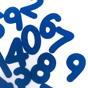 Number Confetti, 20 Pieces, School Confetti, School Party, School Party ...