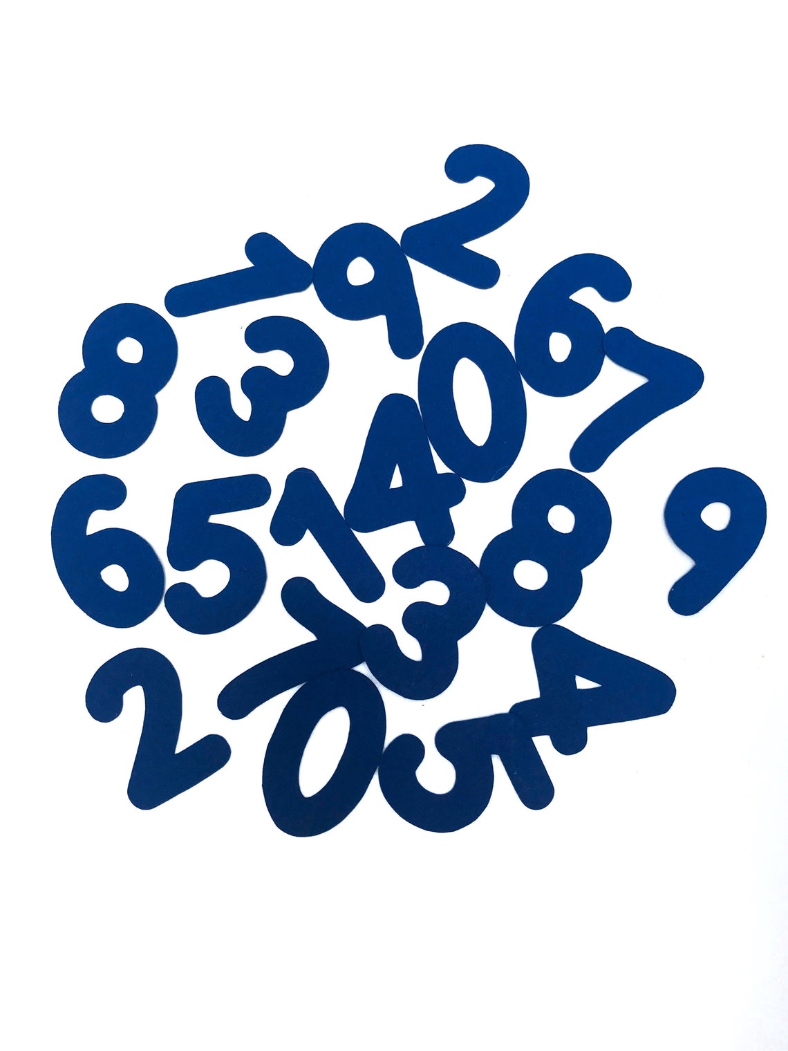 Number Confetti 20 Pieces School Confetti School Party - Etsy