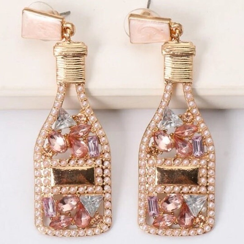Wine Bottle Earrings - Etsy