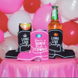 Cowboy Boot Can Holder, Cowboy Boot , Cowboy Party, Cowboy Bachelorette ...