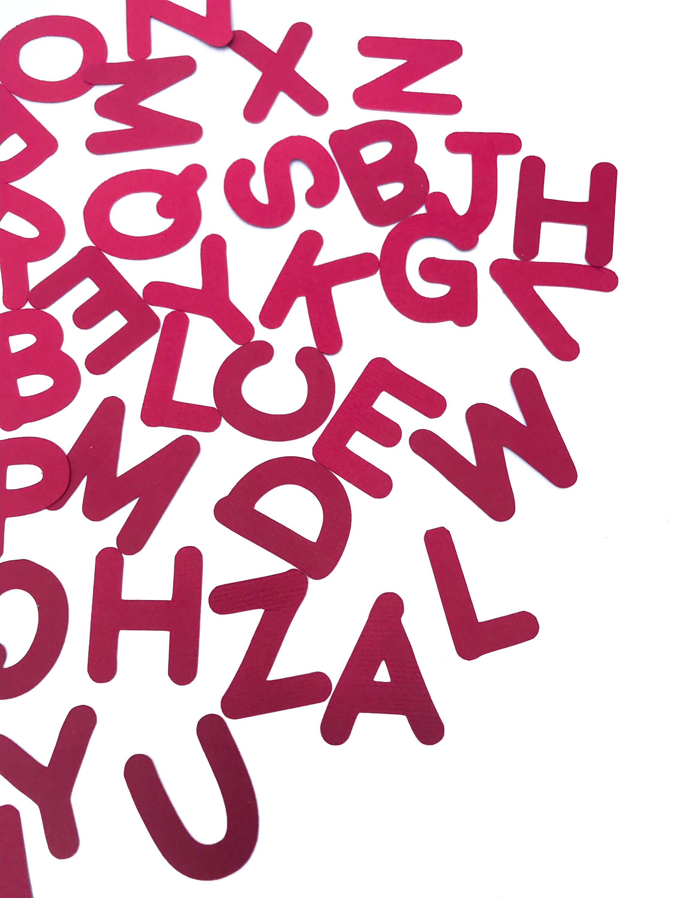 Alphabet Confetti 52 Pieces School Confetti School Party - Etsy