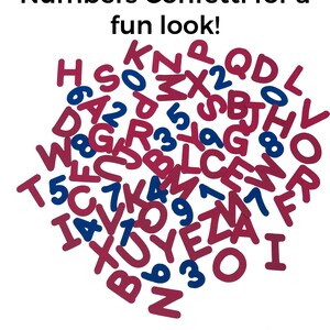 Alphabet Confetti, 52 Pieces, School Confetti, School Party, School ...