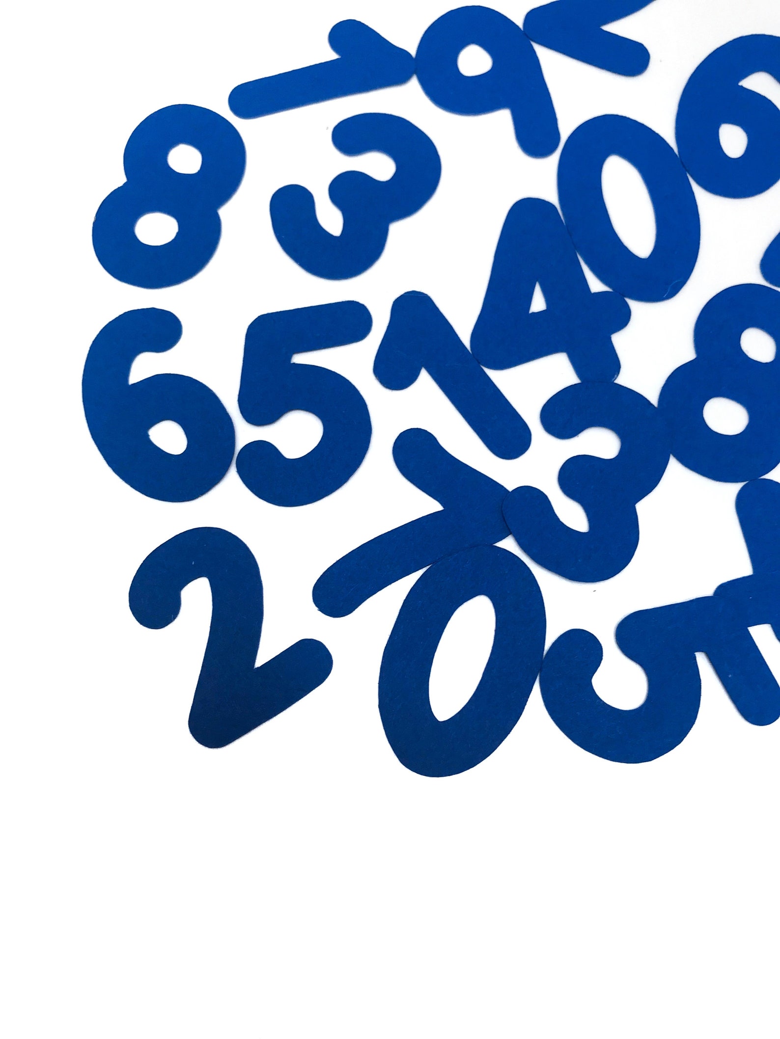 Number Confetti, 20 Pieces, School Confetti, School Party, School Party ...