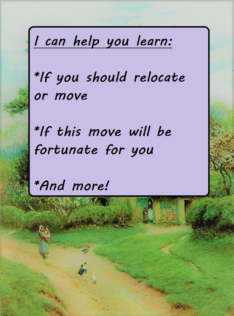 Should I Move Should I Relocate Fast Psychic Reading, Psychic Path ...