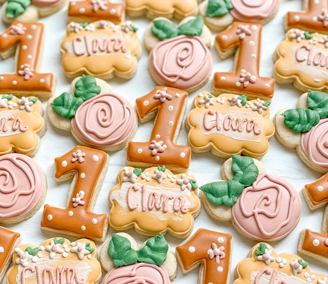 Wildflower Cookies Wildflower Baby Shower Custom Cookies Wild One Baby ...