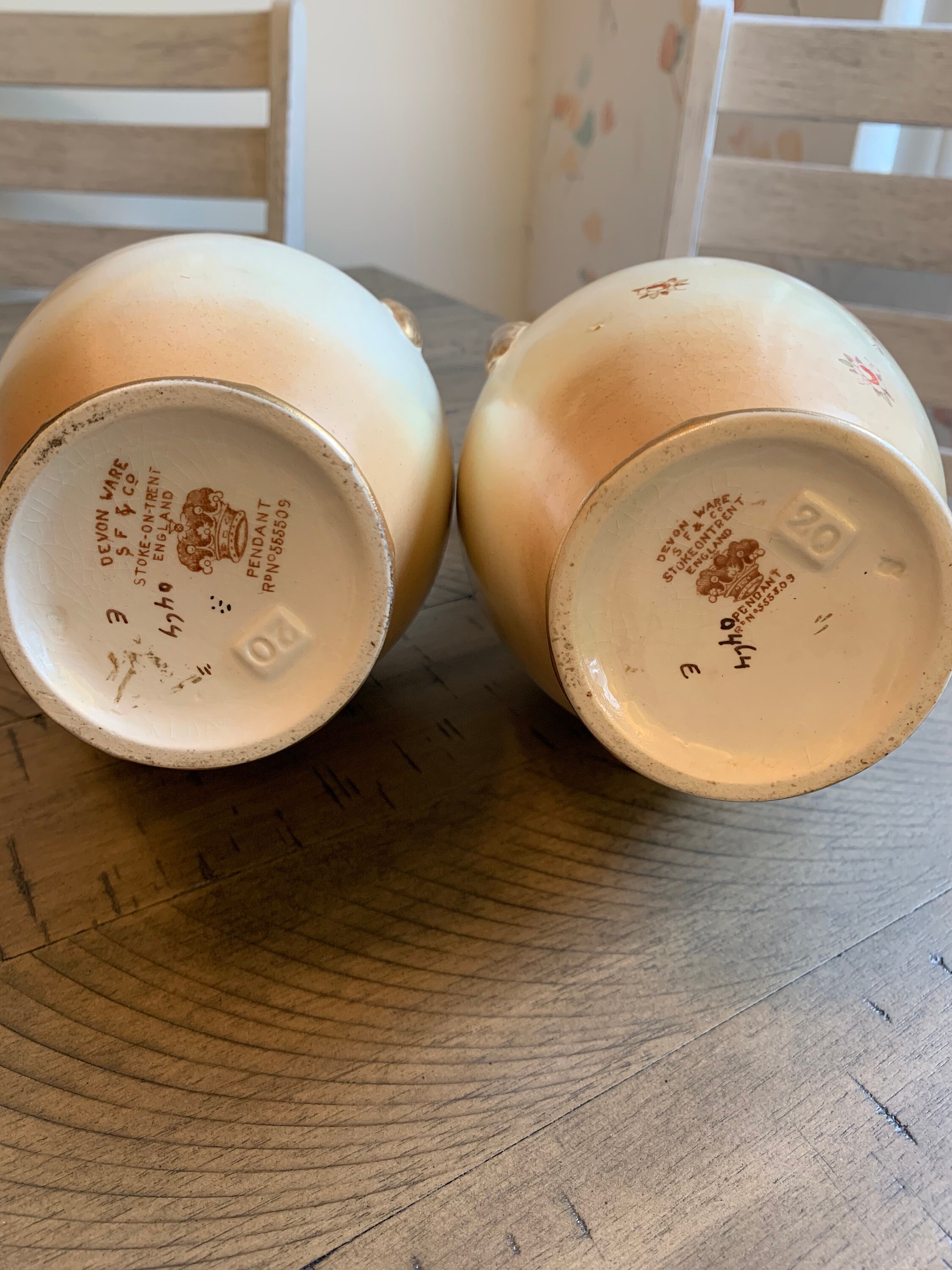 Set of Devon Ware Vases - Etsy