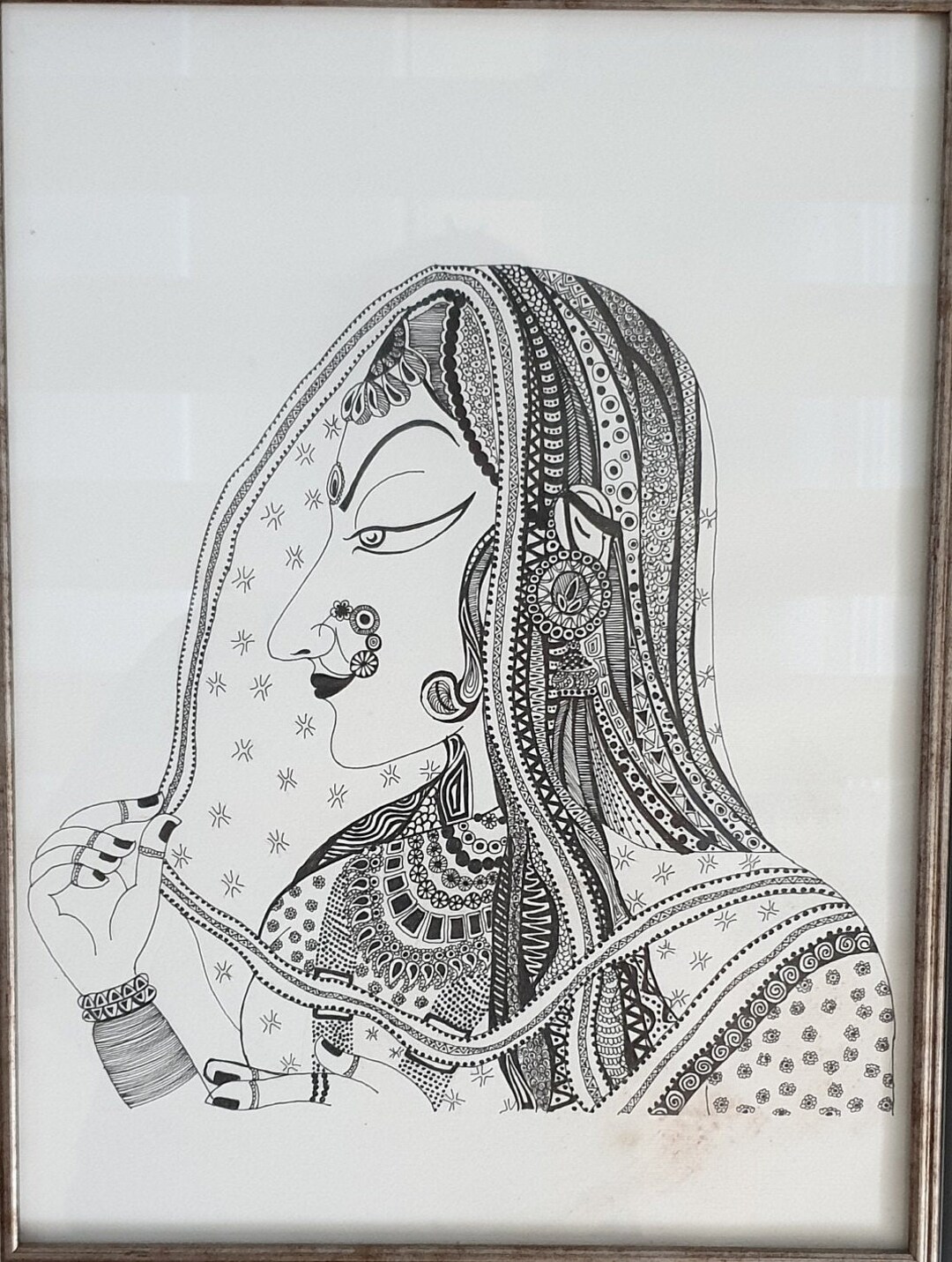 Drawing Depicting Indian Culture and Emotions - Etsy