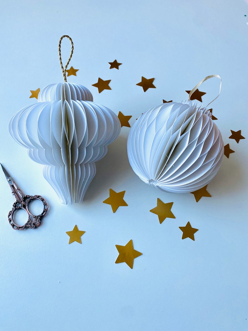 3D Paper Christmas Ornament SVG+PDF: DIY Holiday Decor (digital File ...