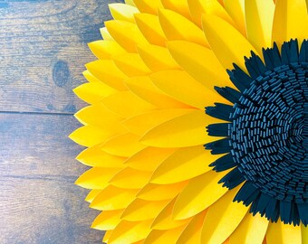 Paper Sunflower Svg | Etsy