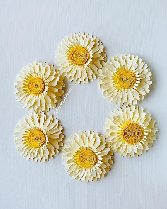 SVG PNG Digital File Paper Daisy Template Spring Decor - Etsy