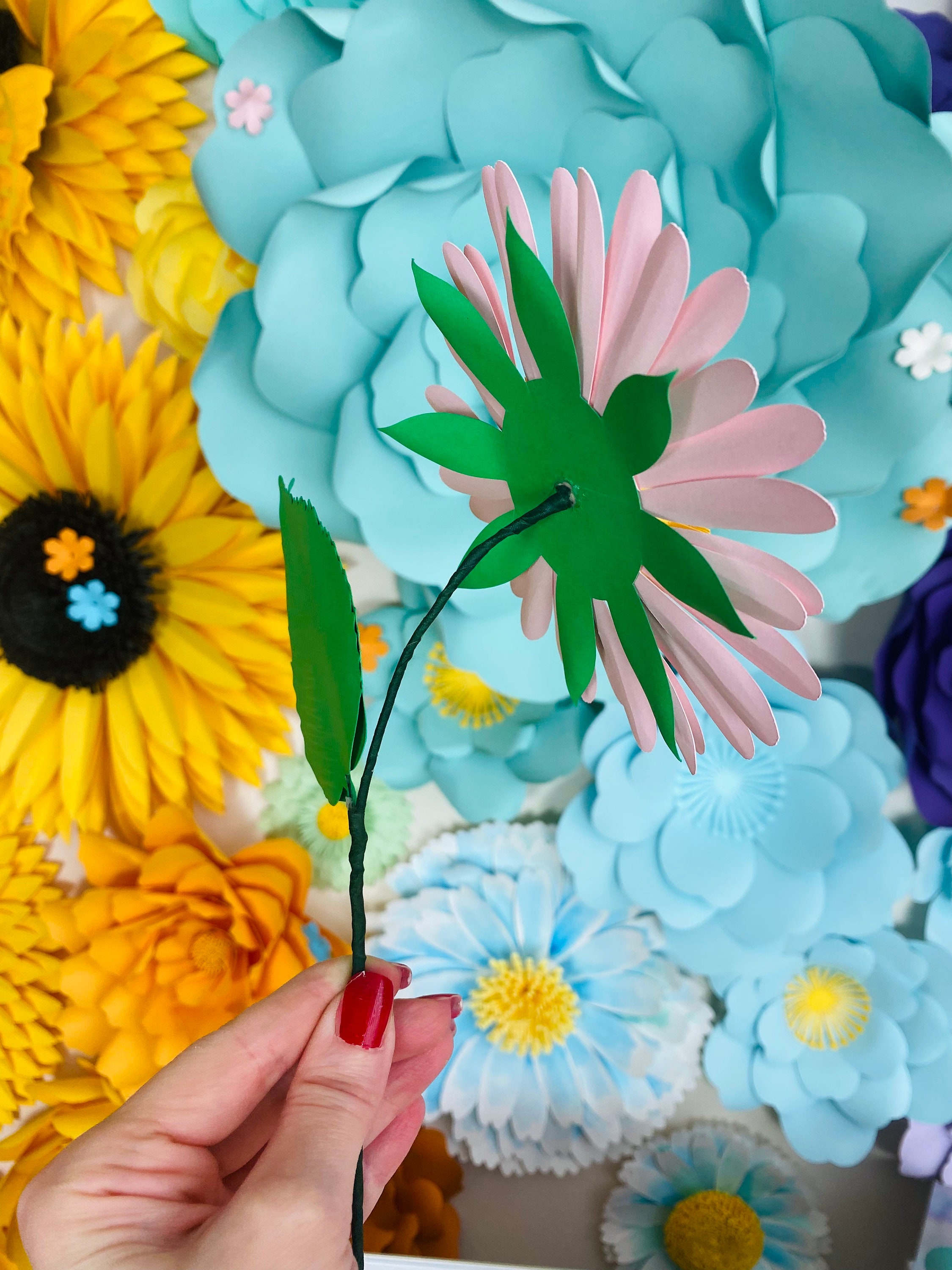 SVG Digital Template Paper Daisy Cricut File Spring Crafts - Etsy Australia