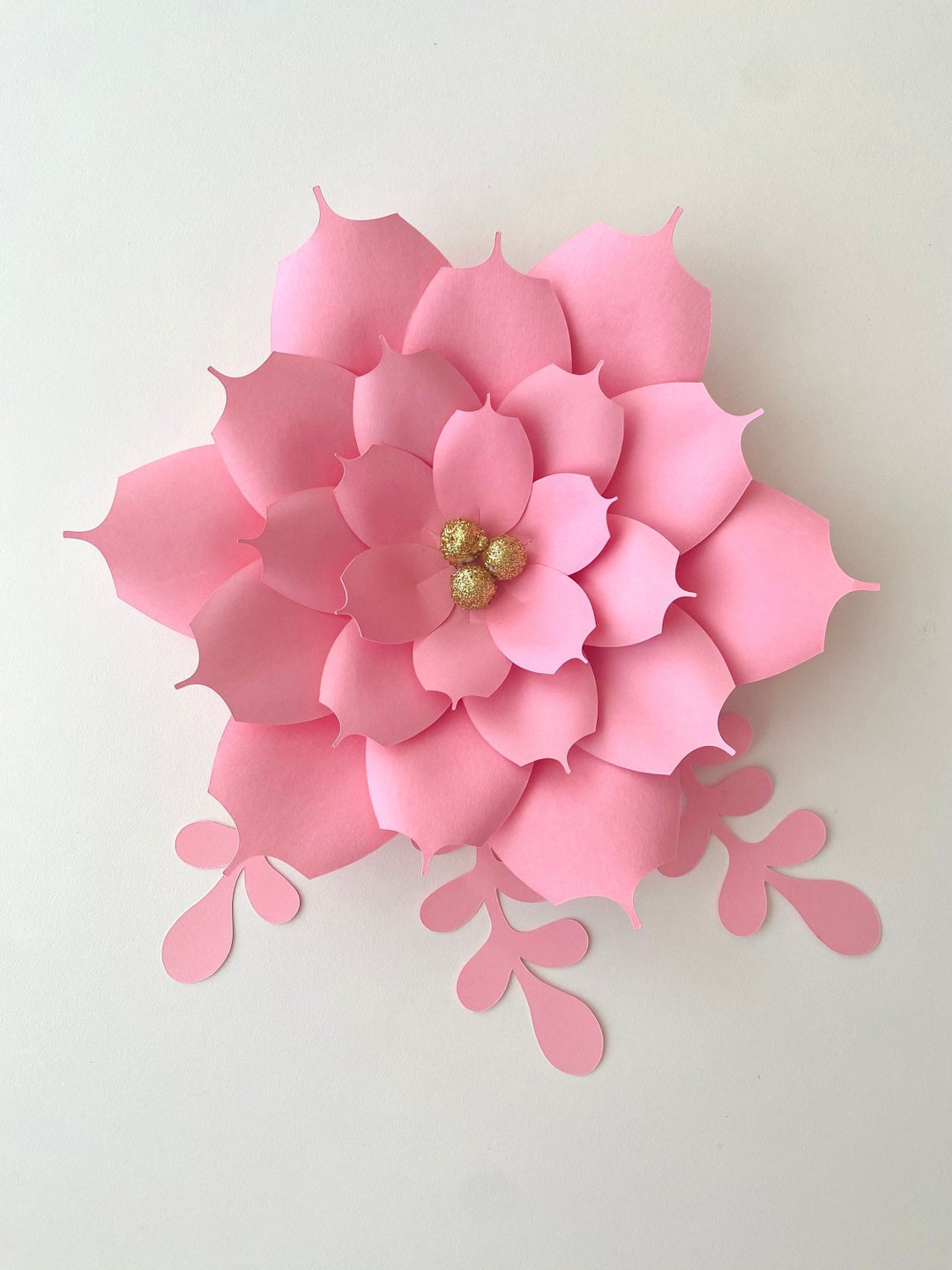 SVG Digital Template, Piper Paper Poinsettia, Paper Flower, Christmas ...