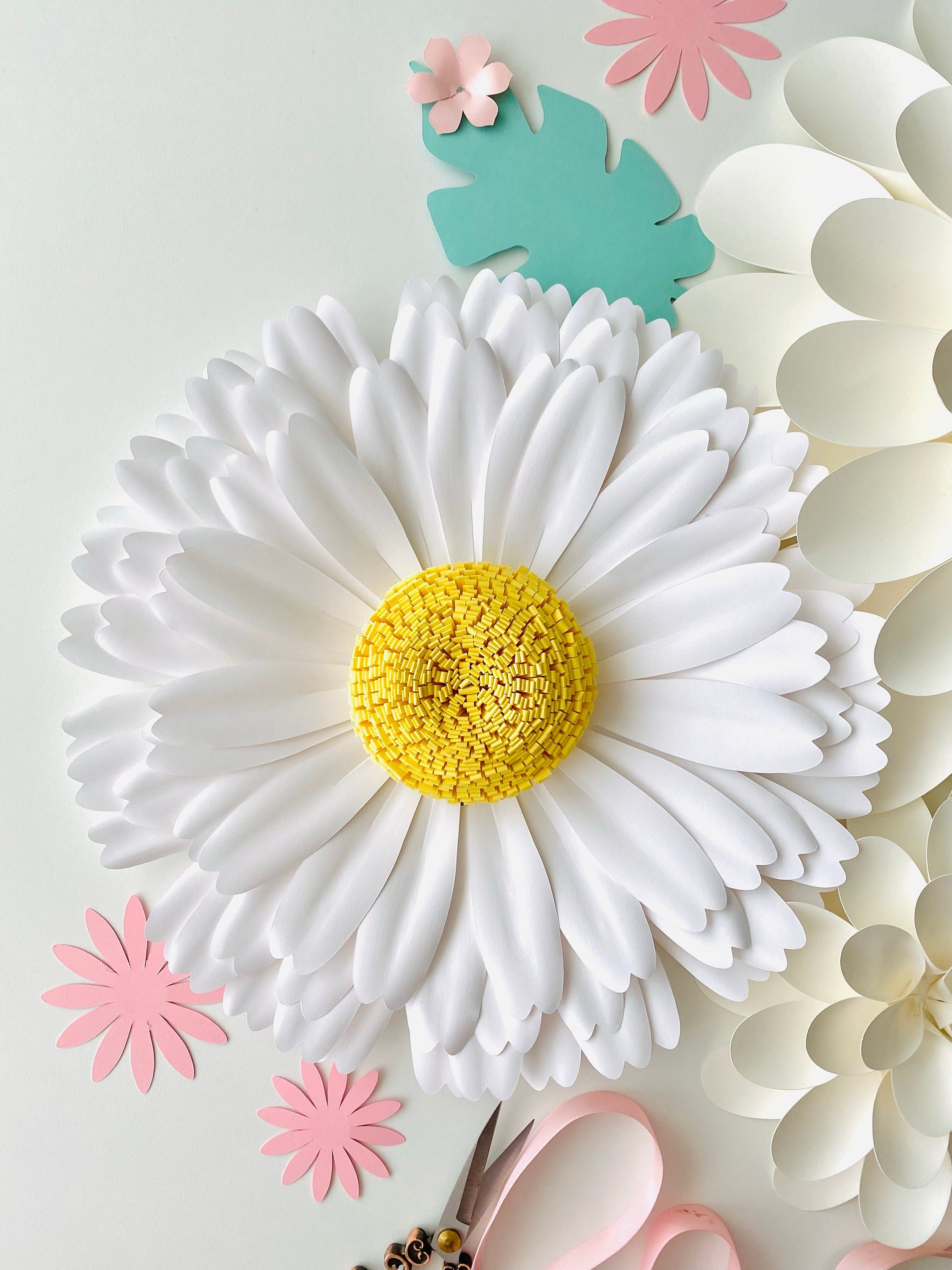 Daisy Flower Cut Out Template