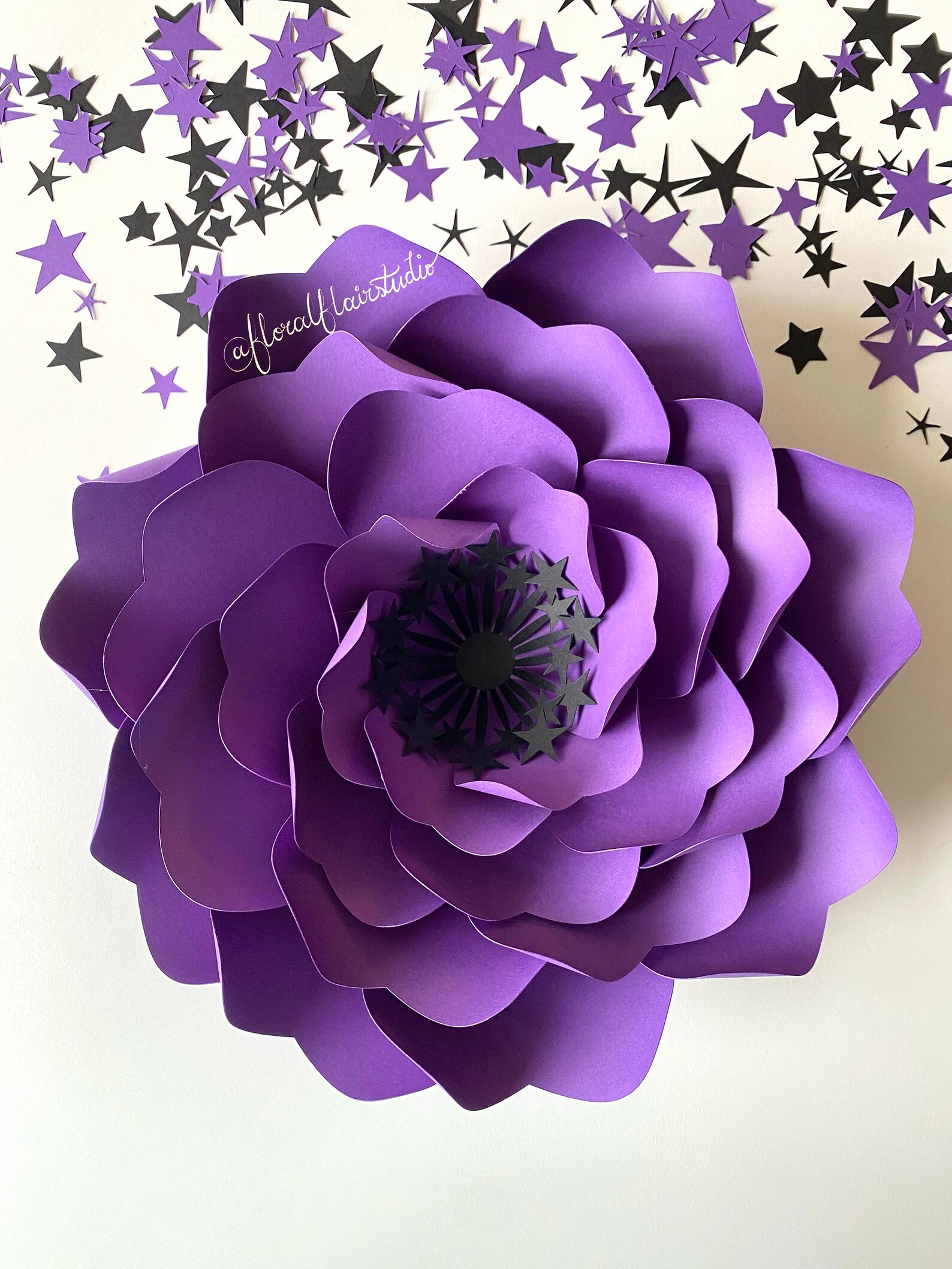 SVG Digital File Stella Template Paper Flower Decor Paper - Etsy