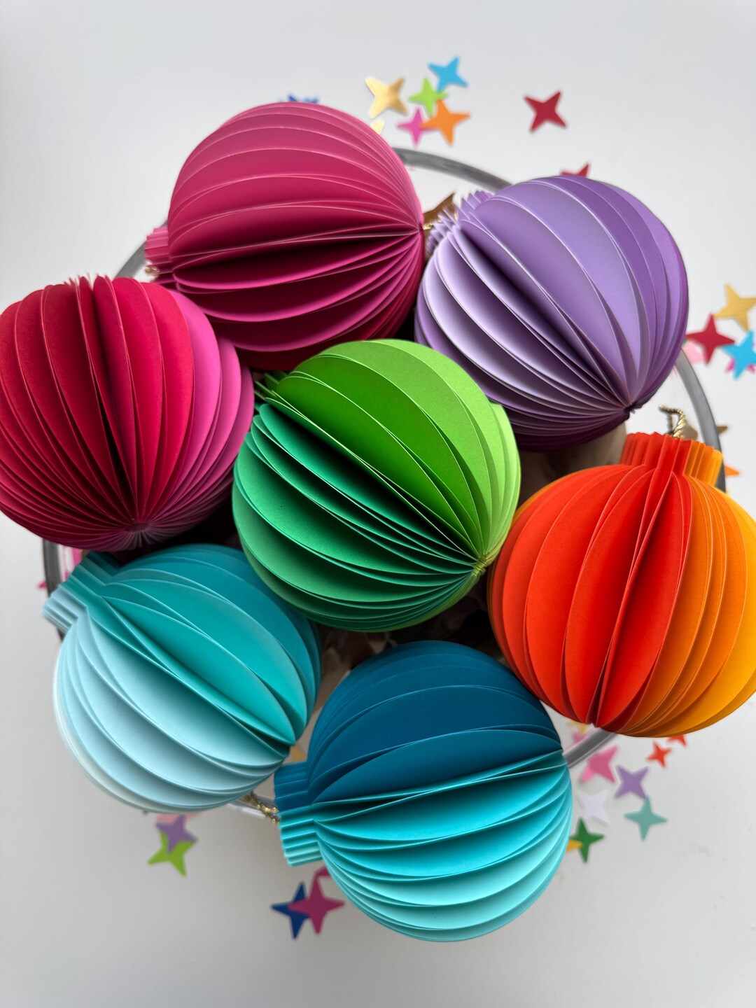 3D Paper Christmas Ornament SVG+PDF: DIY Holiday Decor (digital File ...