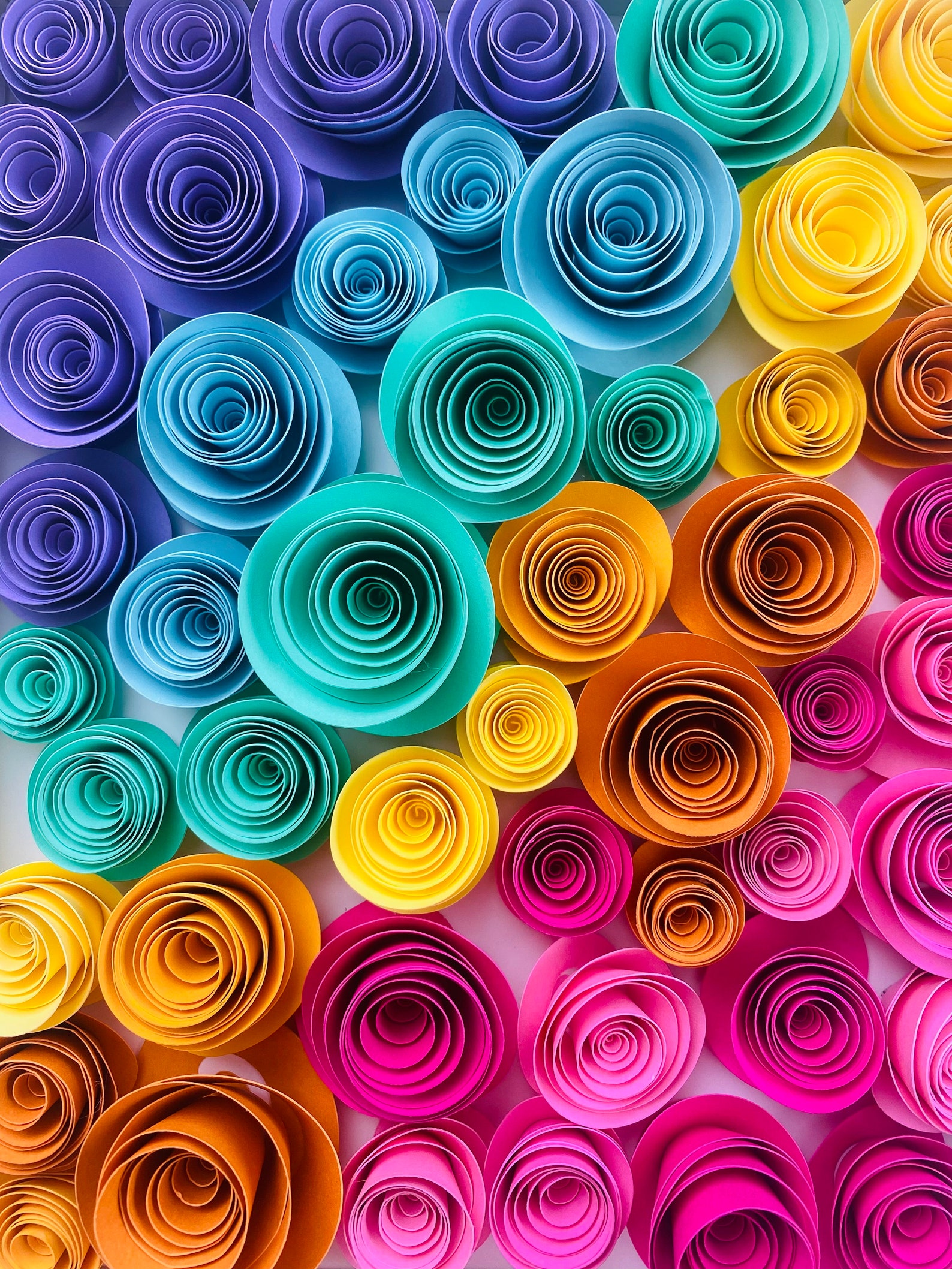 SVG Digital Template Paper Rose Cricut File Spring Crafts Etsy