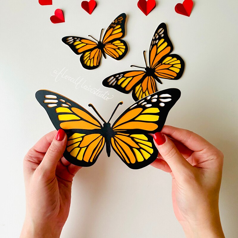 3d Paper Butterflies - Etsy