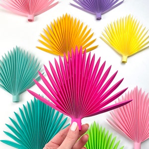 Paper Palm Leaf SVG Template: DIY Floral Backdrop (digital File) - Etsy