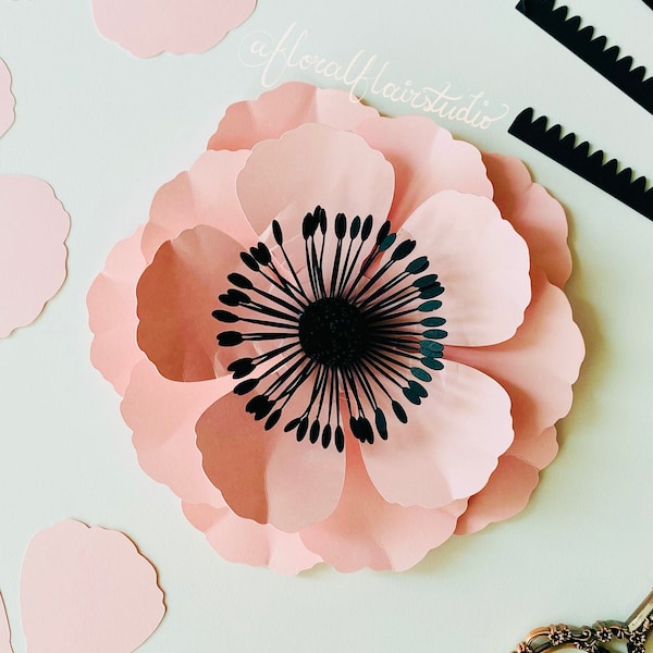 Paper Anemone Flower - Etsy