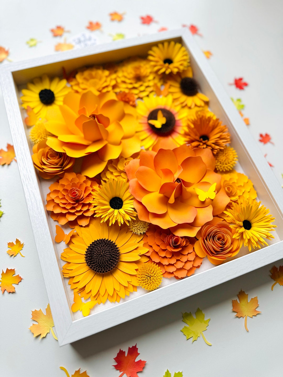 SVG Digital File, Paper Flower Template, Spring Decor, Shadow Box ...