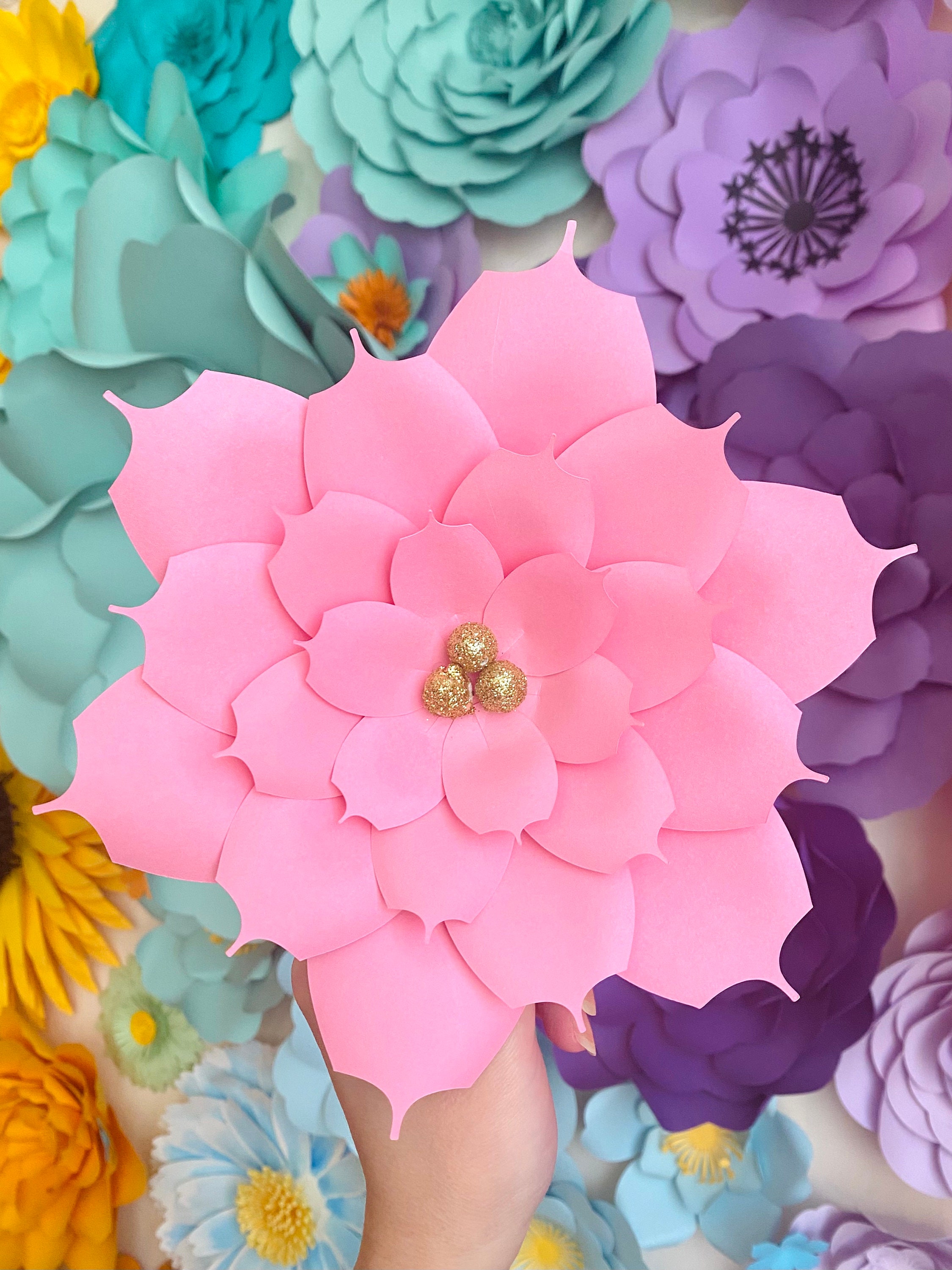 SVG Digital Template Piper Paper Poinsettia Paper Flower - Etsy