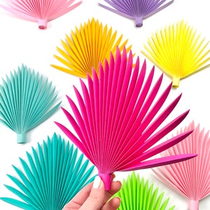 Paper Palm Leaf SVG Template: DIY Floral Backdrop (digital File) - Etsy