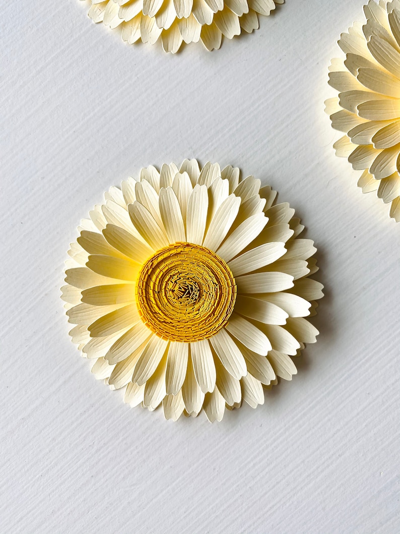 SVG, PNG, Digital File, Paper Daisy Template, Spring Decor, Floral ...