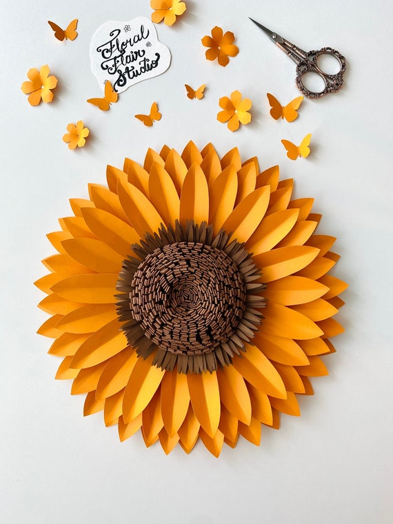 Fall Autumn Decorations I Am Thankful For... Sunflower Paper Plate ...