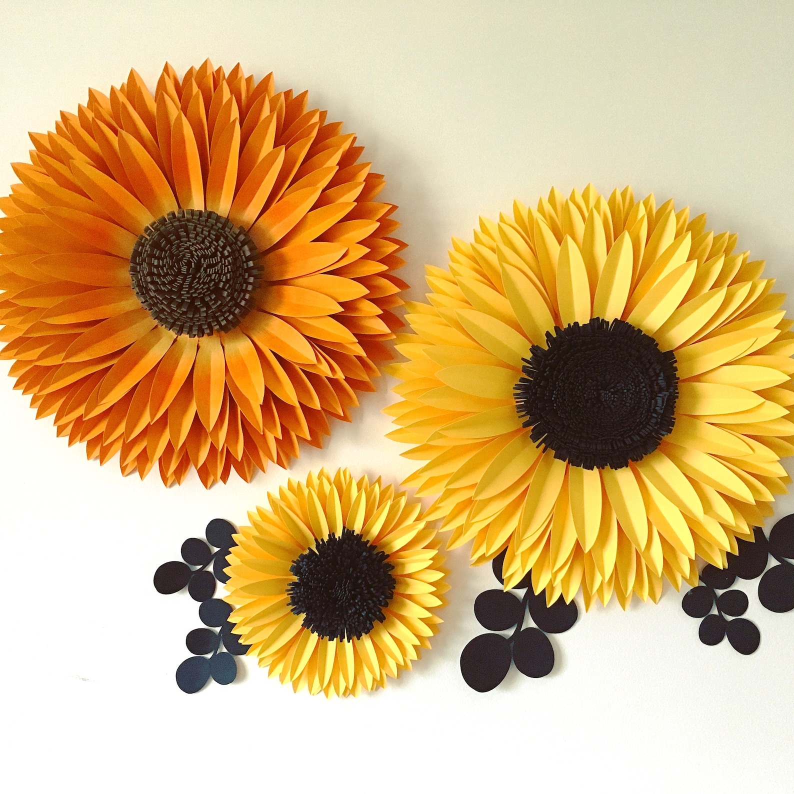 SVG Digital Template, Paper Sunflower, Fall Decor, Paper Flowers, DIY ...
