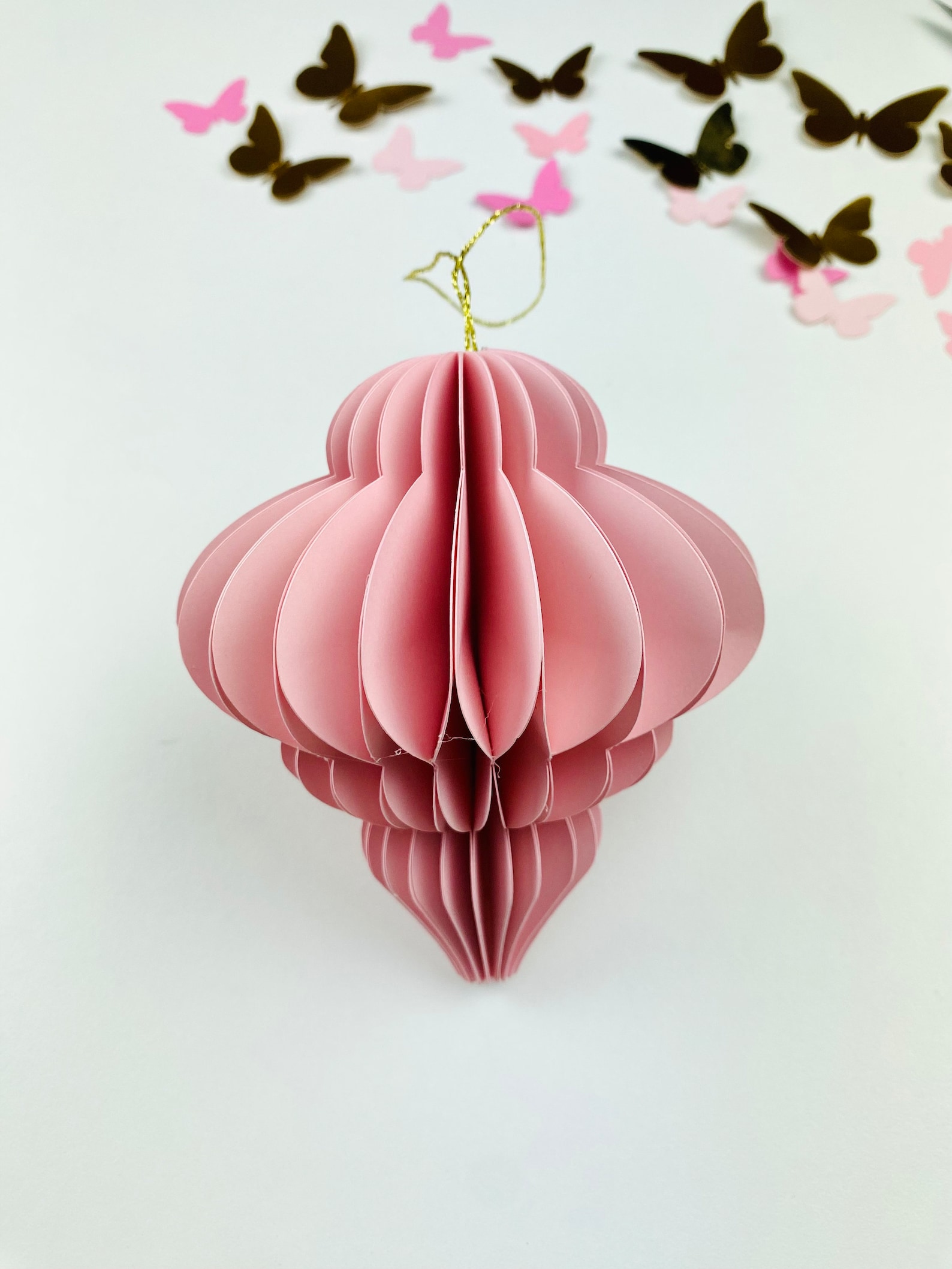 3D Paper Christmas Ornament Template: DIY Holiday Decor (SVG Digital ...