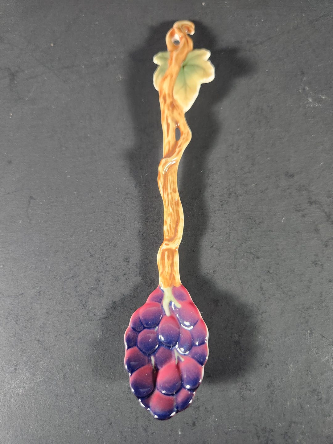 Grapes Design Porcelain Sculpted Spoon by Franz - Etsy