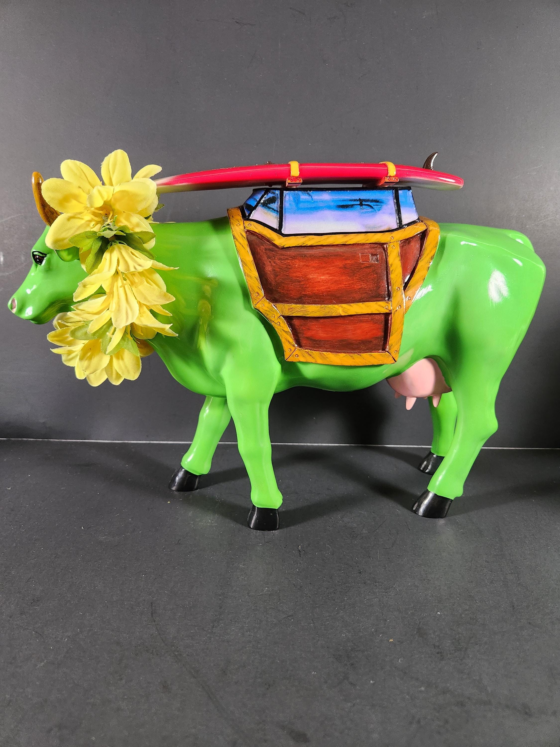 Vintage Cow Parade Figurinecow-a-bunga Museum Edition - Etsy