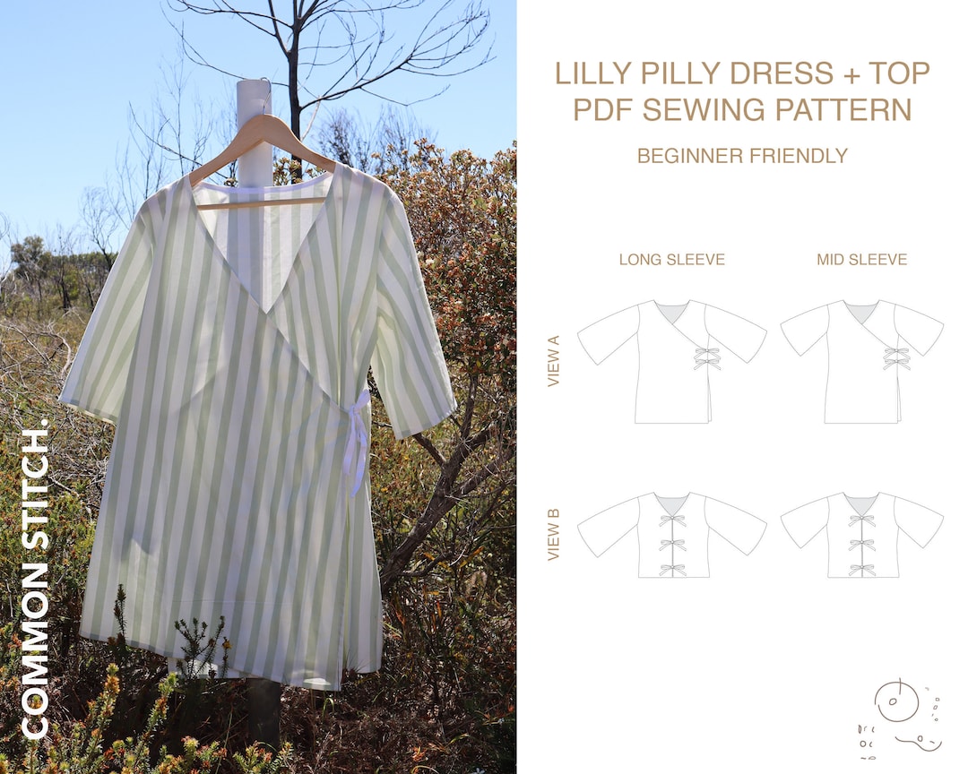 Lilly Pilly Dress + Top DIGITAL Pattern - Etsy