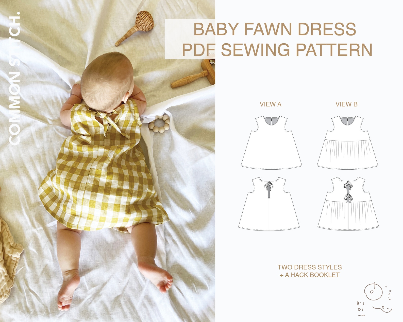 Baby Fawn Dress Digital Sewing Pattern - Etsy