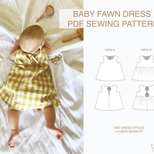 Baby Fawn Dress Digital Sewing Pattern | Etsy